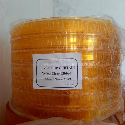 Jual Tirai PVC Kuning Bertulang / PVC CURTAIN YELLOW RIBBED 3MM ...