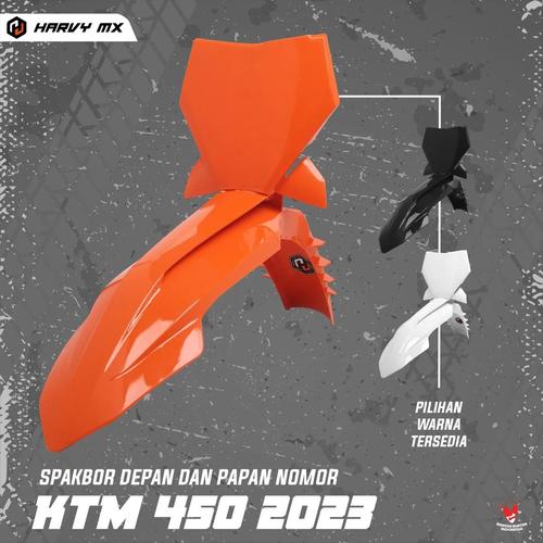 Jual Spakbor Depan KTM 450 dan Papan Nomor Trail KTM450 2023 HRV - Hitam - Kota Bandung ...