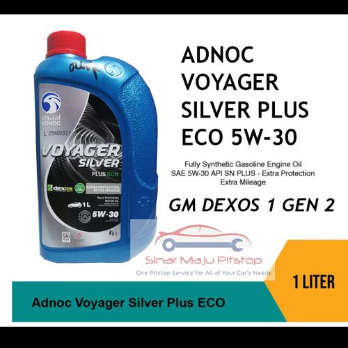 Jual Adnoc Voyager Silver PLUS ECO 5W-30 API SN PLUS GM DEXOS 1 GEN 2 ...