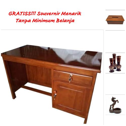 Jual meja guru meja kantor kayu jati meja belajar meja kerja - mentahan ...