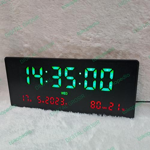 Jual Jam Digital Led Alarm Dinding / Meja 3608 - Biru - Jakarta Pusat ...