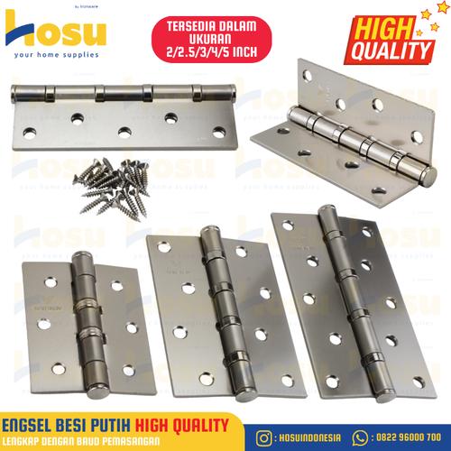 Promo Engsel Besi Plat Tebal Engsel Pintu Jendela Lemari Putih 3" 4" 5 ...