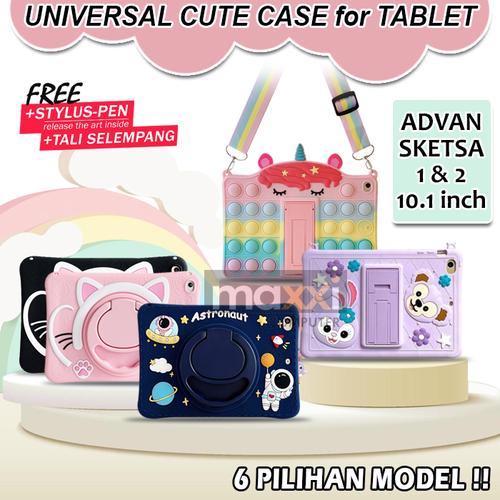 Jual Advan Tab Sketsa 1 2 Tablet 10.1 Inch Soft Case Casing Cover Anak ...