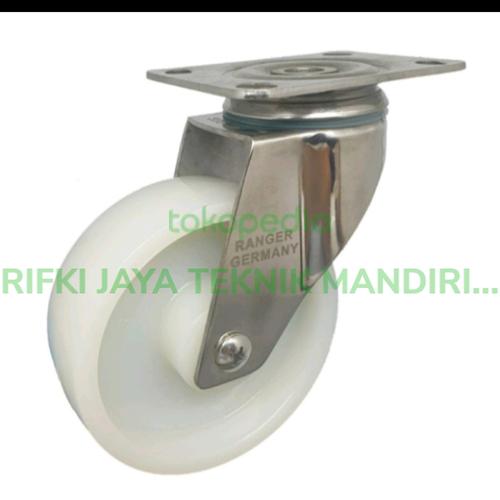 Jual Roda troli troly stainless Nylon 4"inch medium Ranger Germany ...