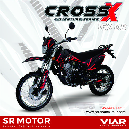 Promo Viar Sepeda Motor Trail New Cross X 150 CC - Hitam-Merah Cicil 0% ...