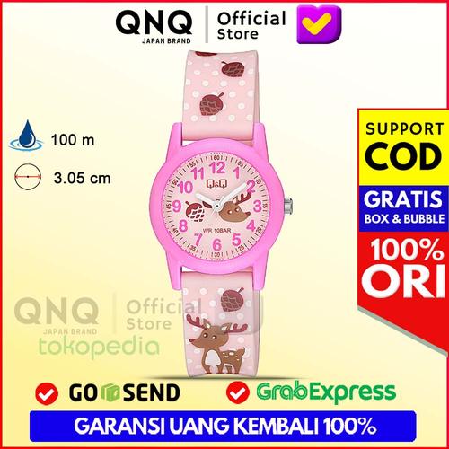 Promo Jam Tangan Q&Q QQ QNQ Original Anak QC22-15A Analog Karet Anti ...
