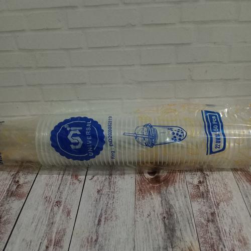 Jual Gelas plastik cup es bubble minuman teh kopi 22oz 22 oz ovale oval ...