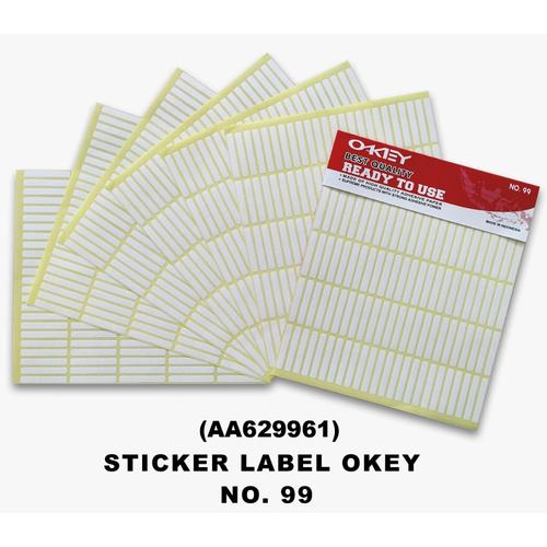Jual Label Harga Stiker Nama OKEY No 99 isi 7 lembar - Jakarta Timur ...
