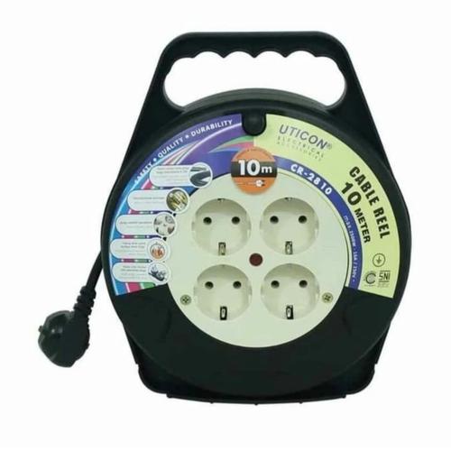 Jual Box Kabel Roll Kabel Colokan 4 Lubang Arde UTICON 10M 10 Meter ...