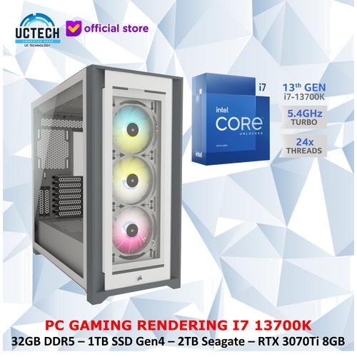 Promo PC Gaming Render i7 13700K - 32GB - RTX 3070 TI 8GB - 1TB Gen4 Cicil 0% 3x - Jakarta Pusat ...