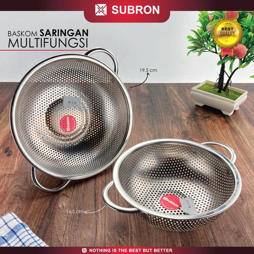 Promo Baskom Lubang / Saringan Multifungsi 16.5cm 19.5cm - SUBRON - 16 ...