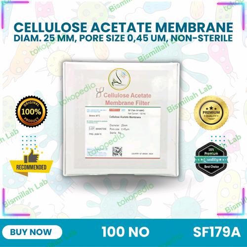 Jual Membrane Filter CA (Cellulose Acetate), 25 mm, 0.45 ul, 100 Pcs ...