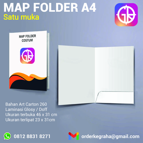 Jual MAP FOLDER A4 COSTUM Cetak satu sisi - GLOSSY - Jakarta Timur - GR ...