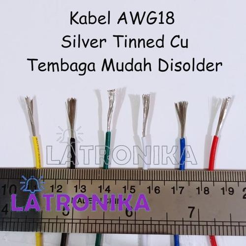 Jual Kabel Awg18 Silver Tinned Cu Per Meter 18Awg Cable Awg 18 Awg Per M - Merah - Jakarta Barat ...