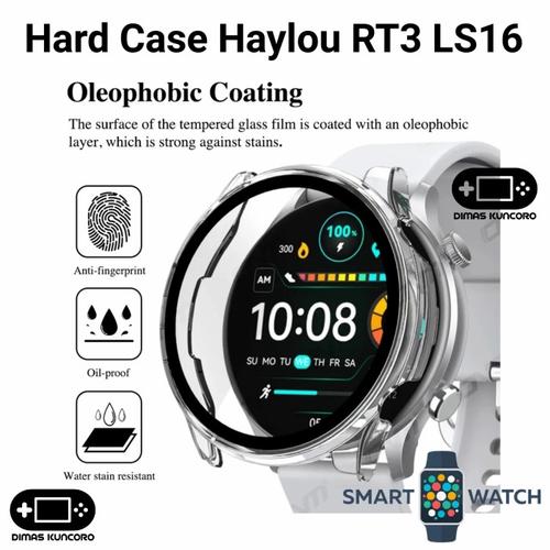 Jual Hard Case Haylou RT3 LS16 Casing Tempered Glass Solar Plus ...