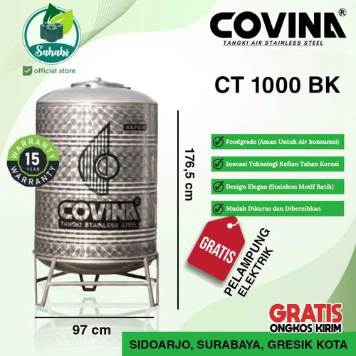 Jual Tandon Air / Tangki Air / Toren Air Stainless COVINA BK 1000 Liter ...