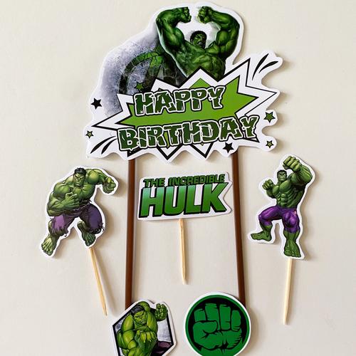 Jual TOPPER HULK / CAKE TOPPER HULK / TOPPER KUE HULK / TOPPER BIRTHDAY ...
