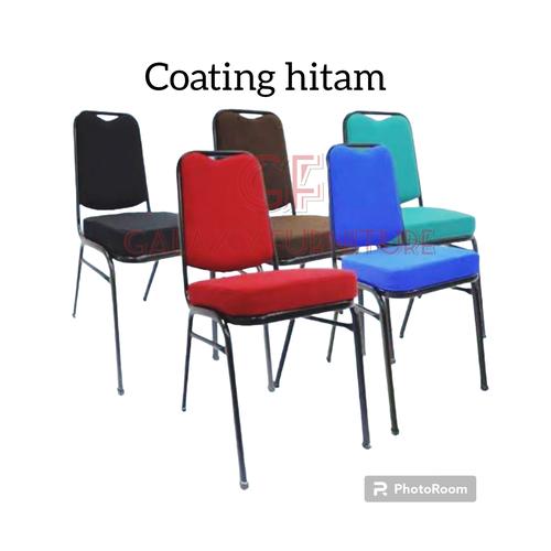 Jual kursi susun coating hitam/kerangka coating hitam/kursi Futura ...