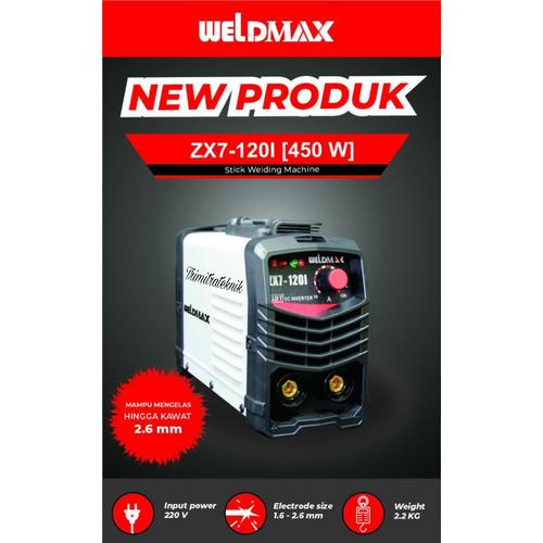Jual MESIN LAS 450 WATT WELDMAX ZX7-120I BARU DAN BERGARANSI RESMI ...