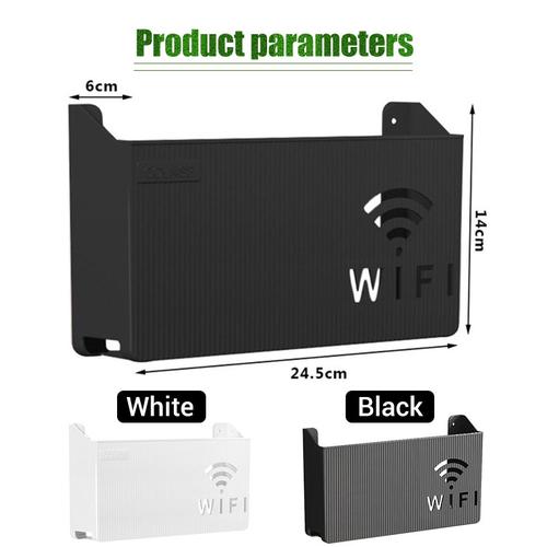 Jual Wireless Wifi Router Shelf Storage Box dinding Hanging ABS Plastic ...