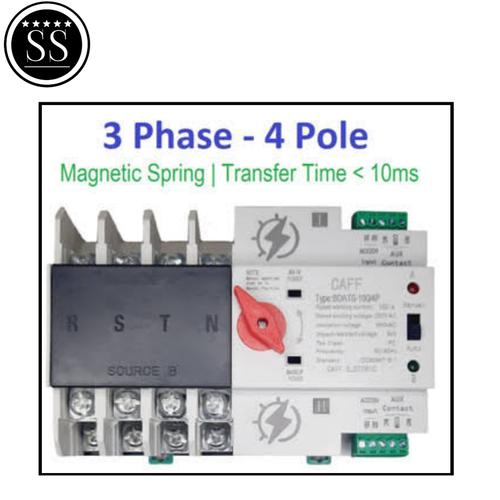 Jual Automatic transfer switch/ATS 3 Phase 100A 4P 380V ATS 4P 3 Phase ...