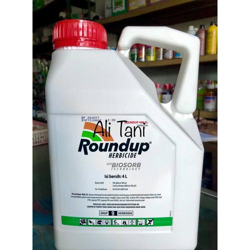 Jual ROUND- UP kemasan 4 Liter Herbisida Sistemik/Racun Rumput - Kota ...