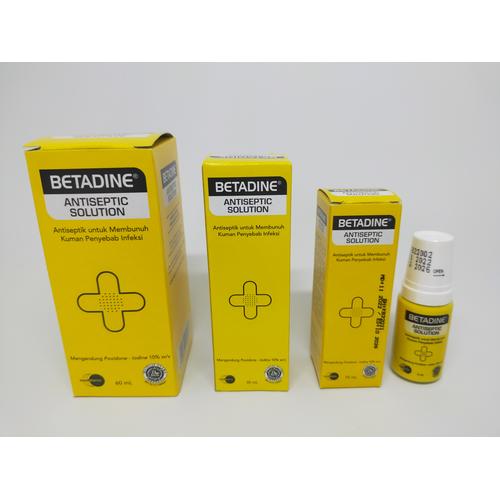 Jual Betadine Antiseptic solution 5 ml, 15 ml, 30 ml, 60 ml untuk obat ...