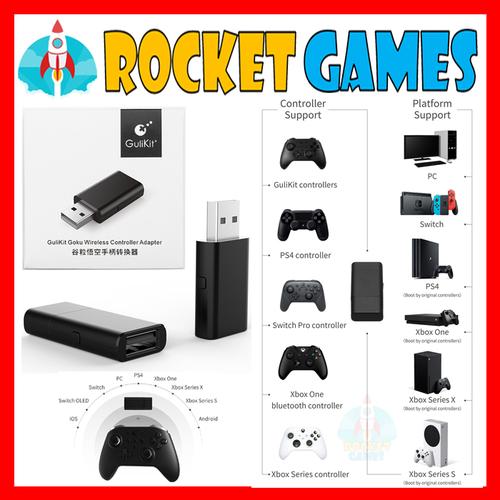 Jual Gulikit Goku Wireless Controller Adapter Receiver Super Low Delay ...