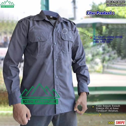 Jual KEMEJA HIGH QUALITY SIZE JUMBO (5XL-6XL) | SERAGAM KERJA LAPANGAN PDL - ABU-ABU., S - Kota ...