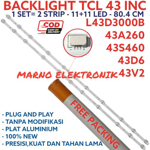 Jual BACKLIGHT TCL 43 INC 43D 43A 43S L 43D3000B 43A260 43S460 43D6 ...