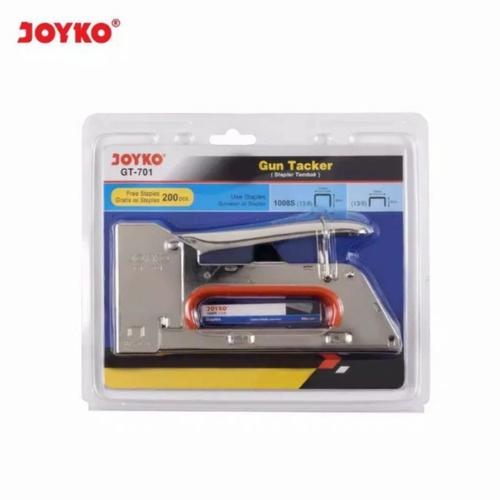 Jual GUN TACKER JOYKO GT-701 STAPLES TEMBAK-STAPLER BODY BESI STEPLES ...