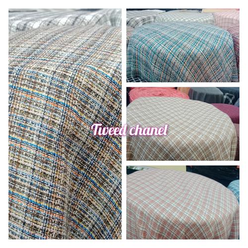 Jual bahan kain tweed motif harga 1meter - 2 - Jakarta Pusat - katun ...