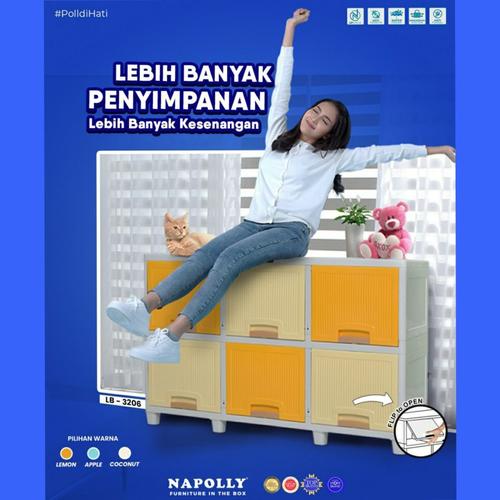 Jual Locker Box NAPOLLY LB-3206/rak serbaguna/lemari laci plastik ...