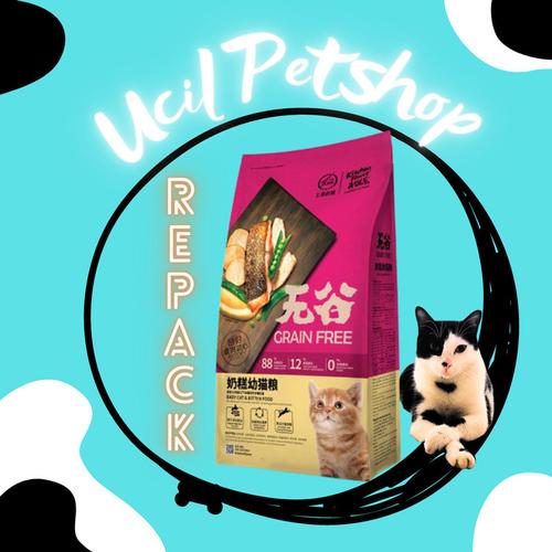 Jual Kitchen Flavor Baby Cat & Kitten GRAINFREE Dry Food Repack 800gr ...