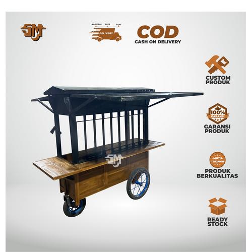 Jual Gerobak Warmindo Kekinian/Stand Warmindo Penutup Atap/Booth ...