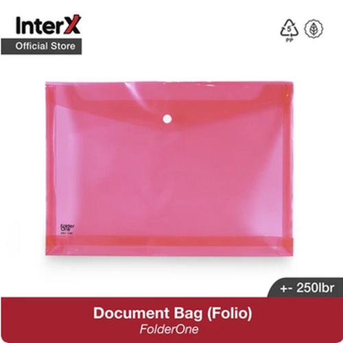 Jual Folder One Map PLASTIK Kancing w/ Spine (Document Bag) Per Lusin ...