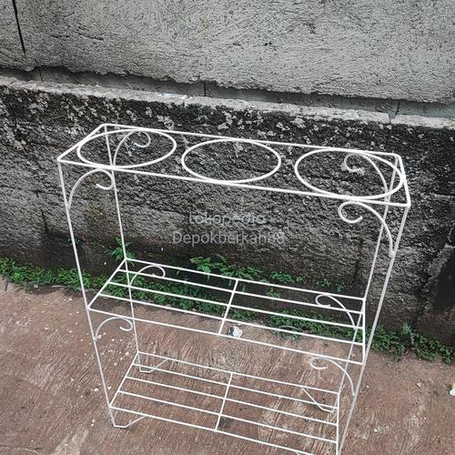 Jual Stand Pot Bunga Besi pot bunga besi/Rak pot besi untuk tanaman ...