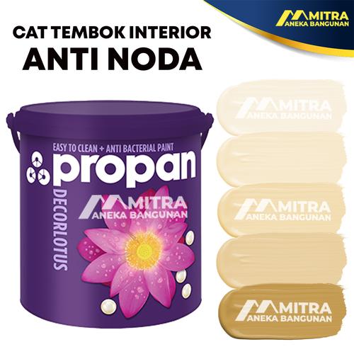 Jual CAT TEMBOK PROPAN DECORLOTUS 2,5 LITER ANTI NODA CREAM BROKEN ...