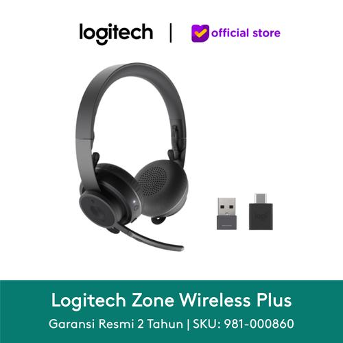 Promo Logitech Zone Wireless Plus - Headset Bluetooth -Garansi Resmi 2 Tahun - UC version Cicil ...