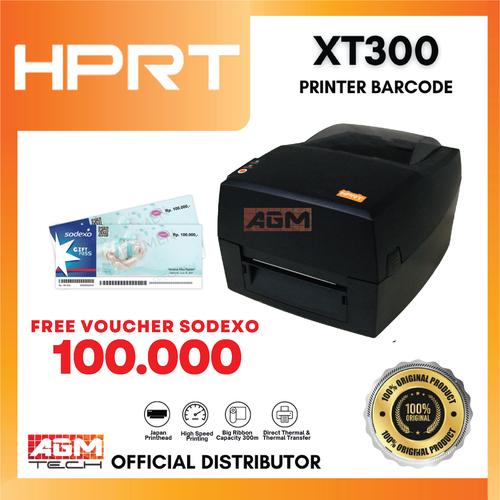 Jual Printer Barcode Label Pengiriman HPRT XT-300 Thermal USB LAN ...