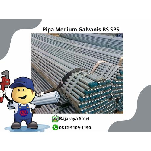 Jual Pipa Medium Galvanis SPS SNI BS - 1 1/2'' X 6M - Jakarta Barat ...