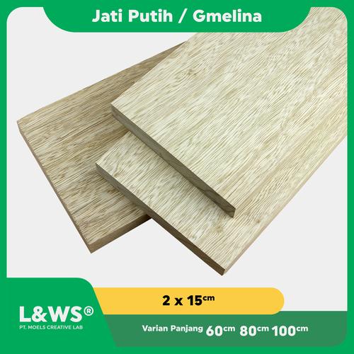 Jual Papan Kayu Jati Putih/Gmelina Ukuran 2 x 15 - 60cm - Kab. Garut ...