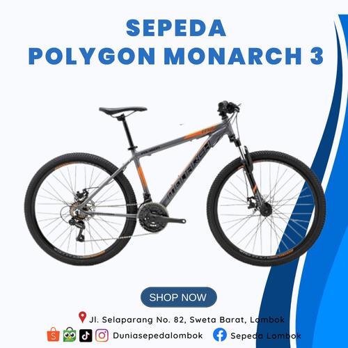 Jual SEPEDA MTB POLYGON MONARCH 3 ALLOY NEW COLOR GREY UKURAN 26 INCH ...