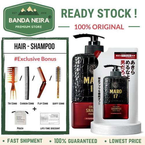 Jual MARO 17 Collagen Shampoo Perfect Wash Refill - BOTOL, TEXTURE COMB ...