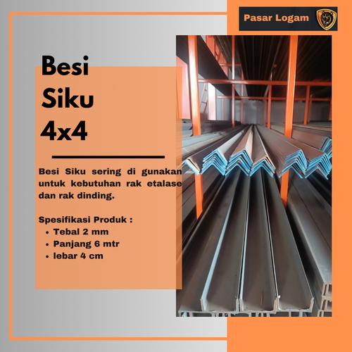 Jual Besi Siku 4 x 4 - 4x4x3mm - Kota Tangerang Selatan - PASAR LOGAM ...
