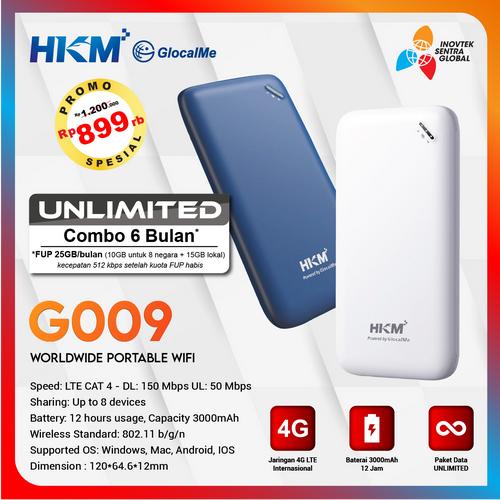 Promo Modem Mifi HKM G009 Worldwide Portable Wifi - Garansi Resmi ...