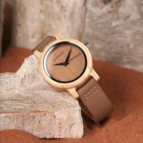 Promo Jam Tangan Kayu GARVINOES - Mocha Leather Women (37 mm) - Kab ...