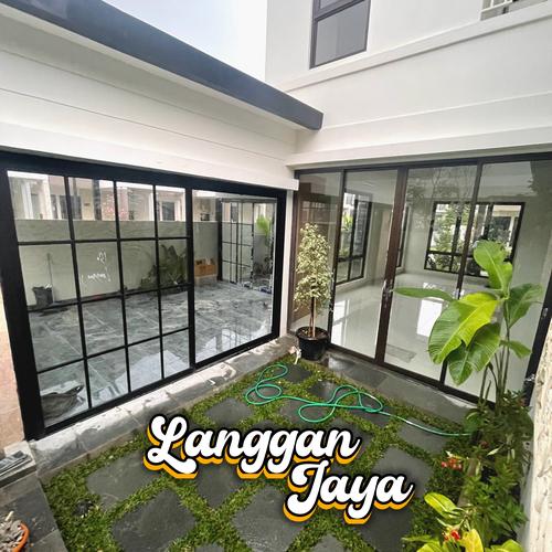 Jual pintu sliding alumunium rel tanam - Kab. Bekasi - langganjaya ...