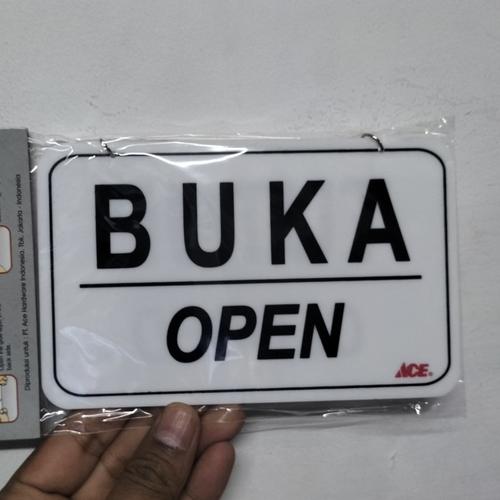 Jual AKRILIK SIGN PENANDA TOKO BUKA / TOKO TUTUP CLOSE / OPEN SIGN ...