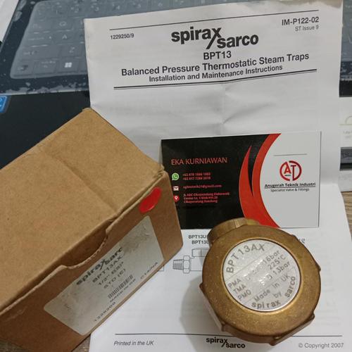 Jual Thermostatic steam trap thread 1/2" type BPT13AX brass - Kota ...